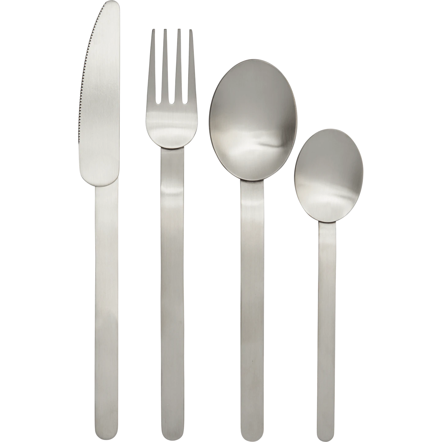Stelo Bestickset 4-pack, Borstat Rostfritt stål | RoyalDesign.se